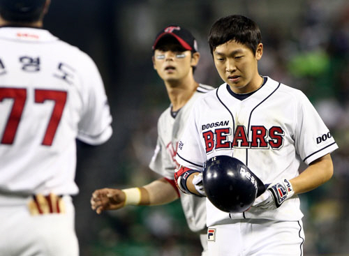 두산 정수빈 엔트리 제외.. 손시헌 외 나머지는 OK : MLBPARK